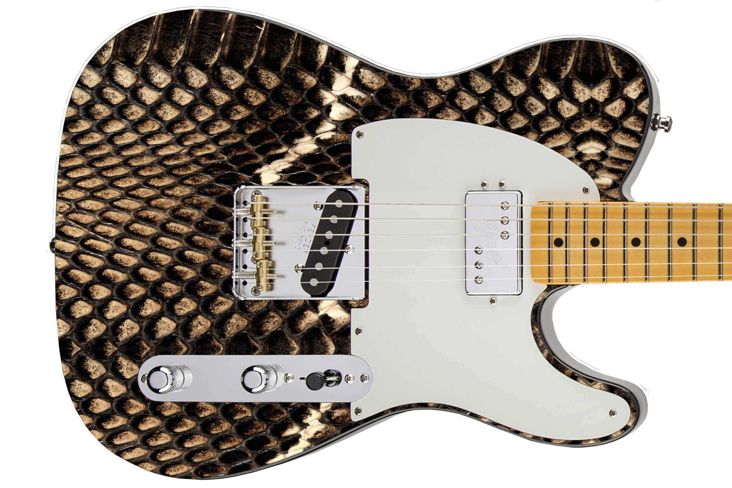Guitar Wrap Axe Skin - Black Cobra Snake - 662 - Sticka Steve's