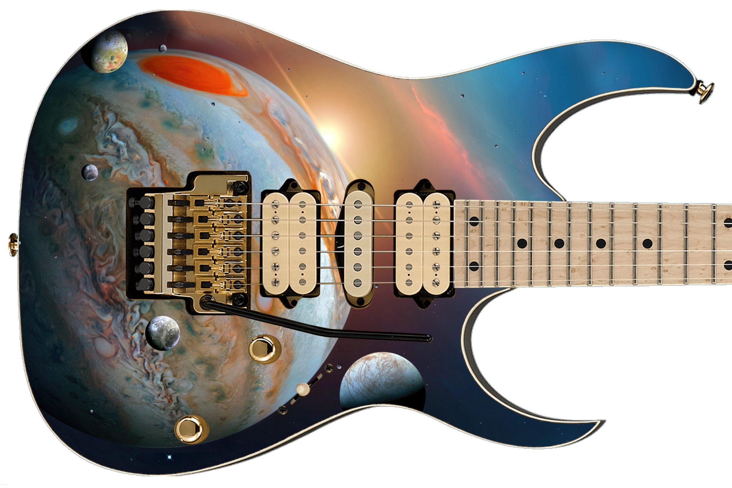Guitar Wrap Electric Bass Axe Skin Planetary Planet Funk 1100 - Sticka ...